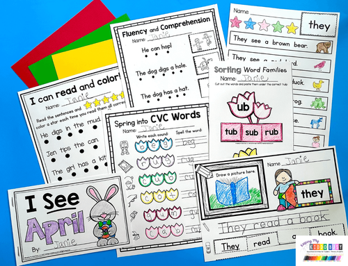 April in Kindergarten - FREE WORKSHEETS — Keeping My Kiddo Busy