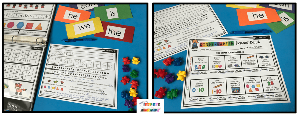 Kindergarten Report Card and Assessment Kit - FREEBIE — Keeping My ...
