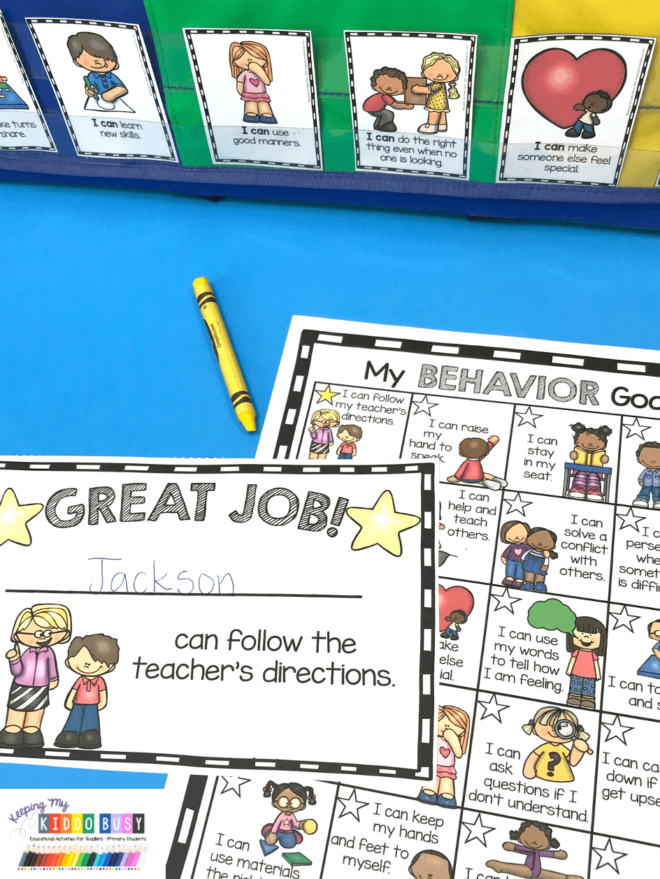 Student Behavior Goal Setting Kit — Keeping My Kiddo Busy