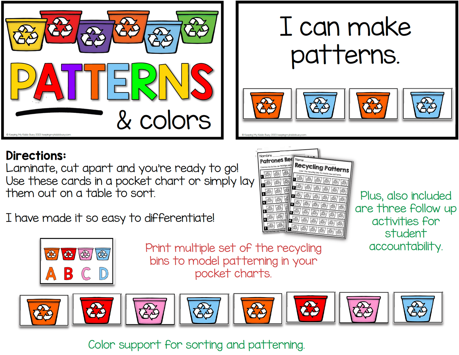 April Task Cards — Keeping My Kiddo Busy