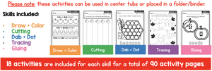 Fall Fine Motor Centers for Preschool and Kindergarten - FREE ...