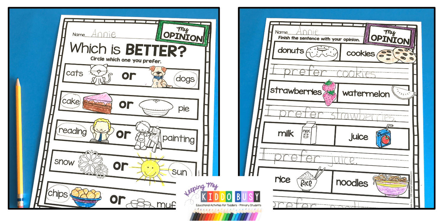 Opinion Writing - Unit 5 - FREE ACTIVITY — Keeping My Kiddo Busy