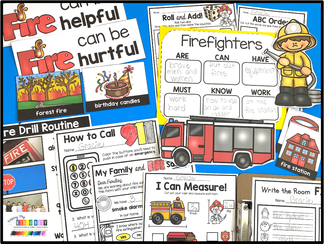Fire Safety Week - FREE activities - Kindergarten and First Grade ...