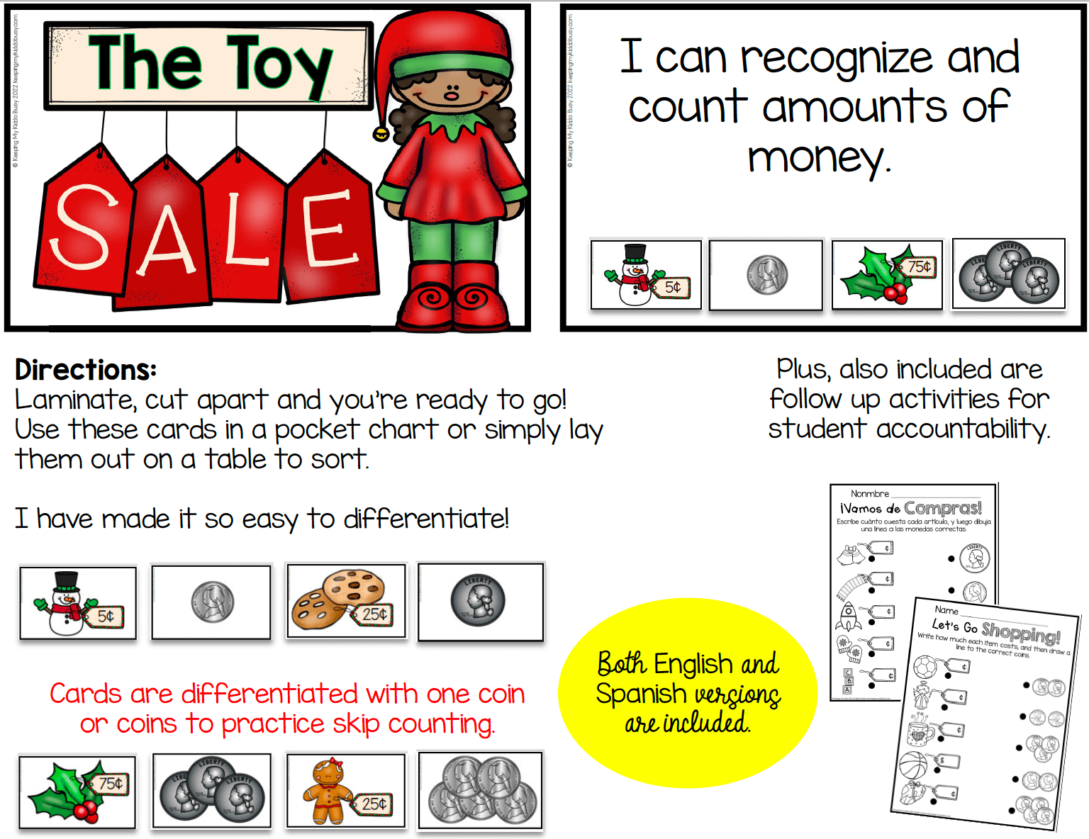 December Pocket Chart Centers — Keeping My Kiddo Busy