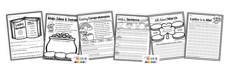 First Grade Activities for March FREE WORKSHEETS — Keeping My Kiddo Busy