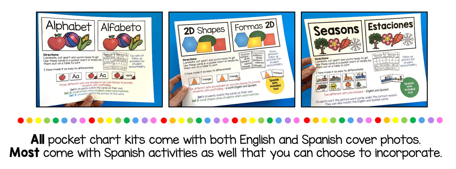 Back to School Pocket Chart Centers — Keeping My Kiddo Busy