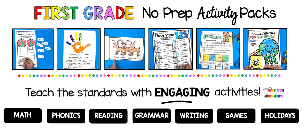 First Grade No Prep Packs — Keeping My Kiddo Busy