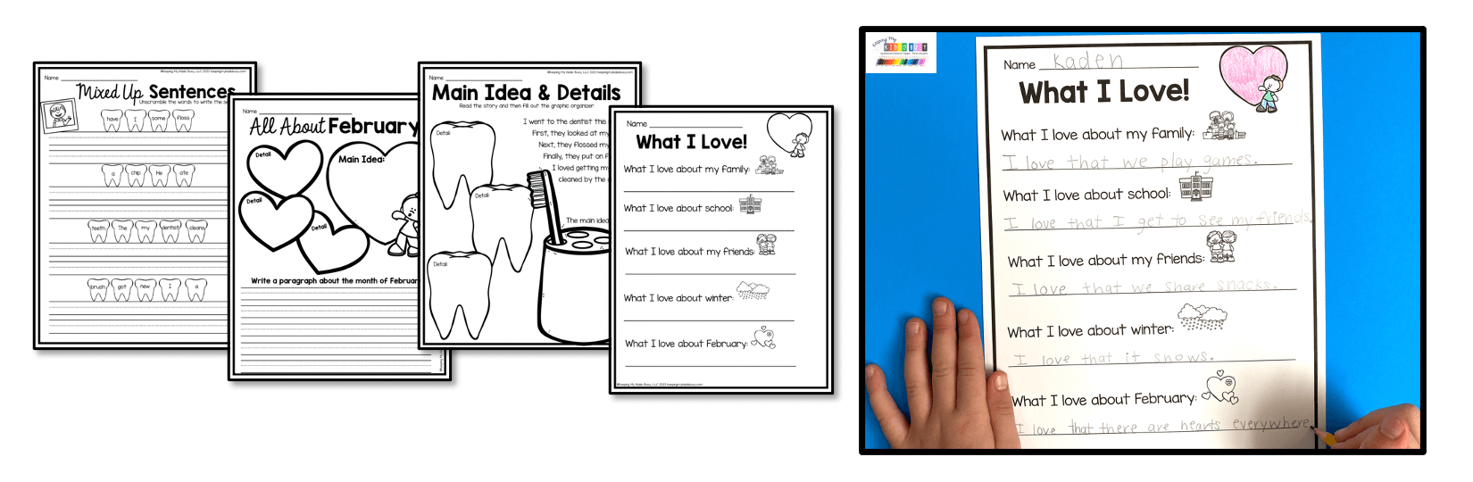 First Grade February Worksheets and Activities FREEBIES — Keeping My ...