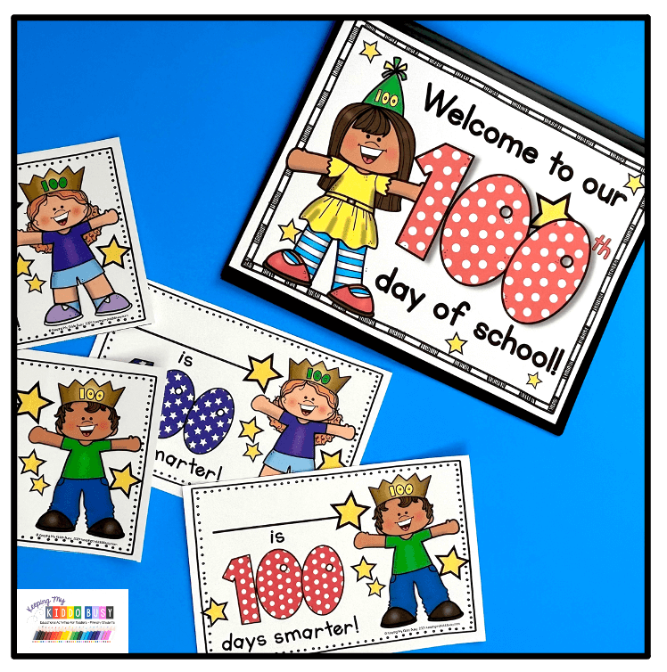 100 Days in School - Games Activities Crowns - Kindergarten - Preschool ...