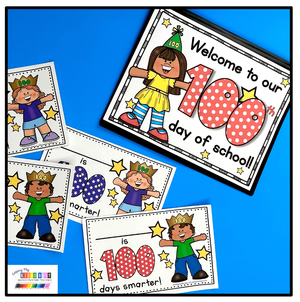 100 Days in School - Games Activities Crowns - Kindergarten - Preschool ...