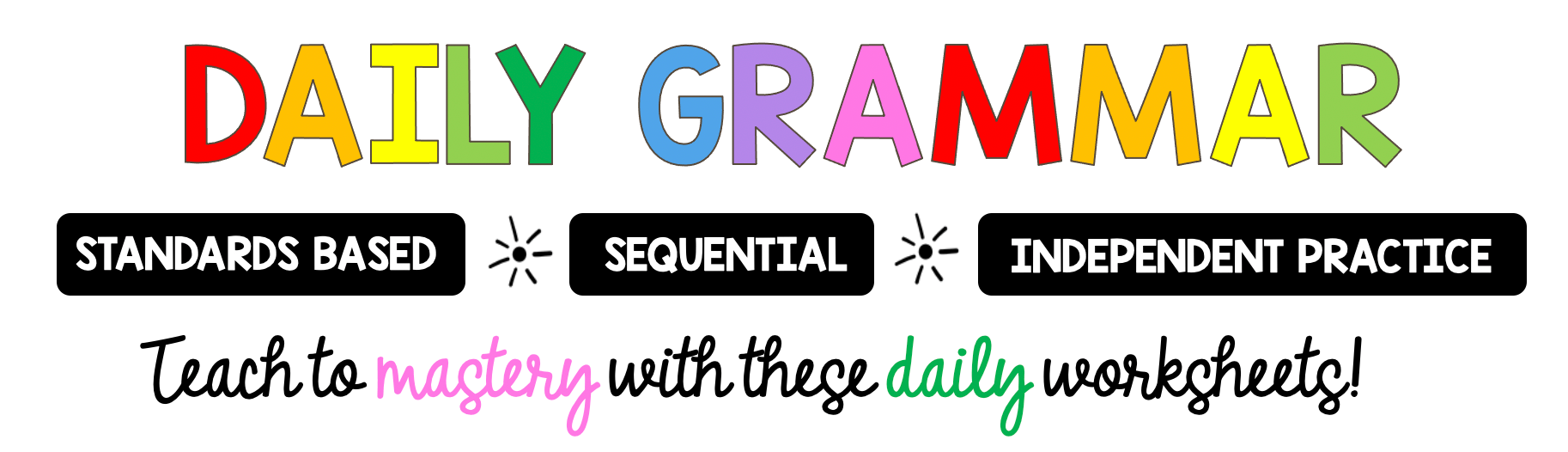 Daily Grammar — Keeping My Kiddo Busy