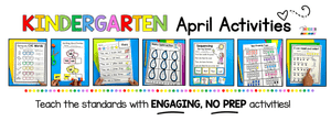 April in Kindergarten - FREE WORKSHEETS — Keeping My Kiddo Busy