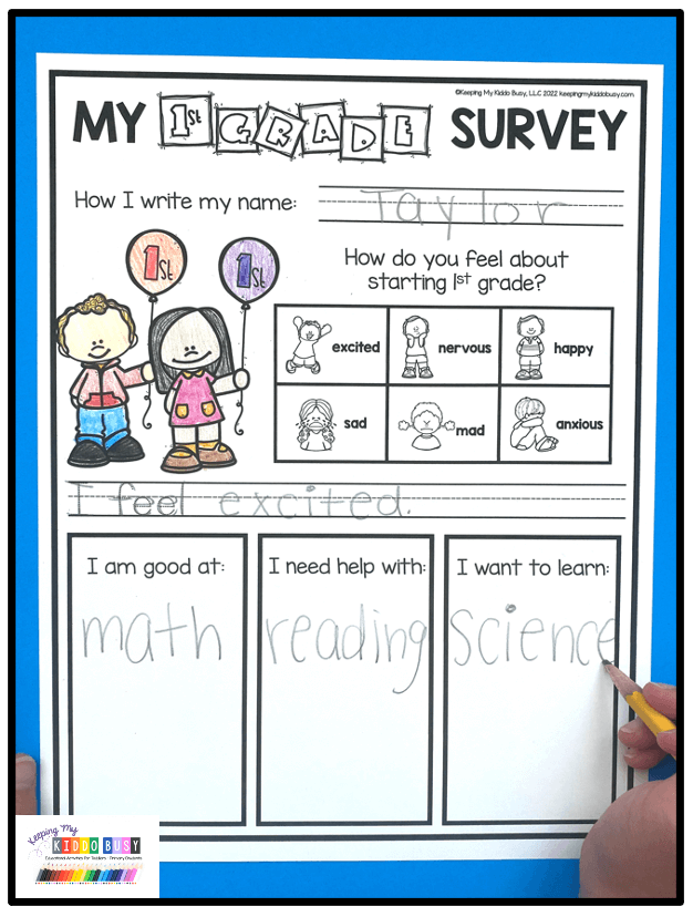 First Grade Back to School Activities FREE WORKSHEETS — Keeping My ...
