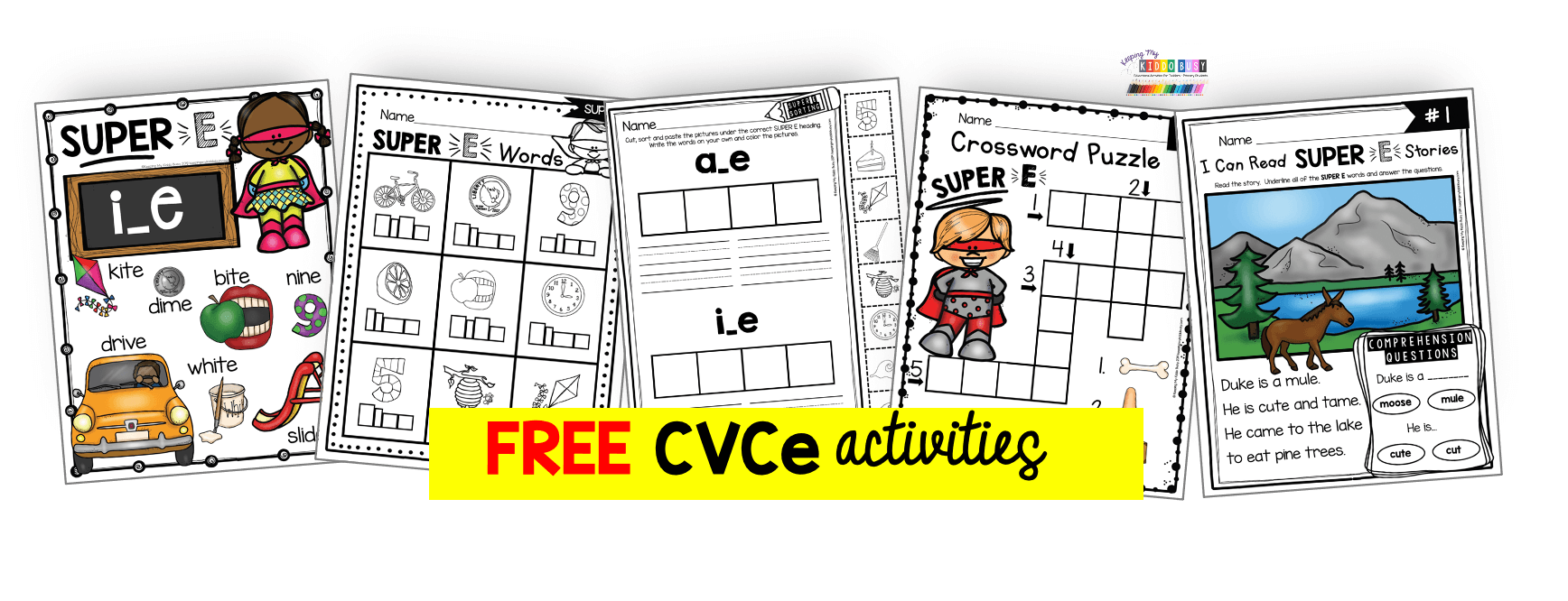 Long Vowels SUPER E Phonics Unit - FREEBIE — Keeping My Kiddo Busy