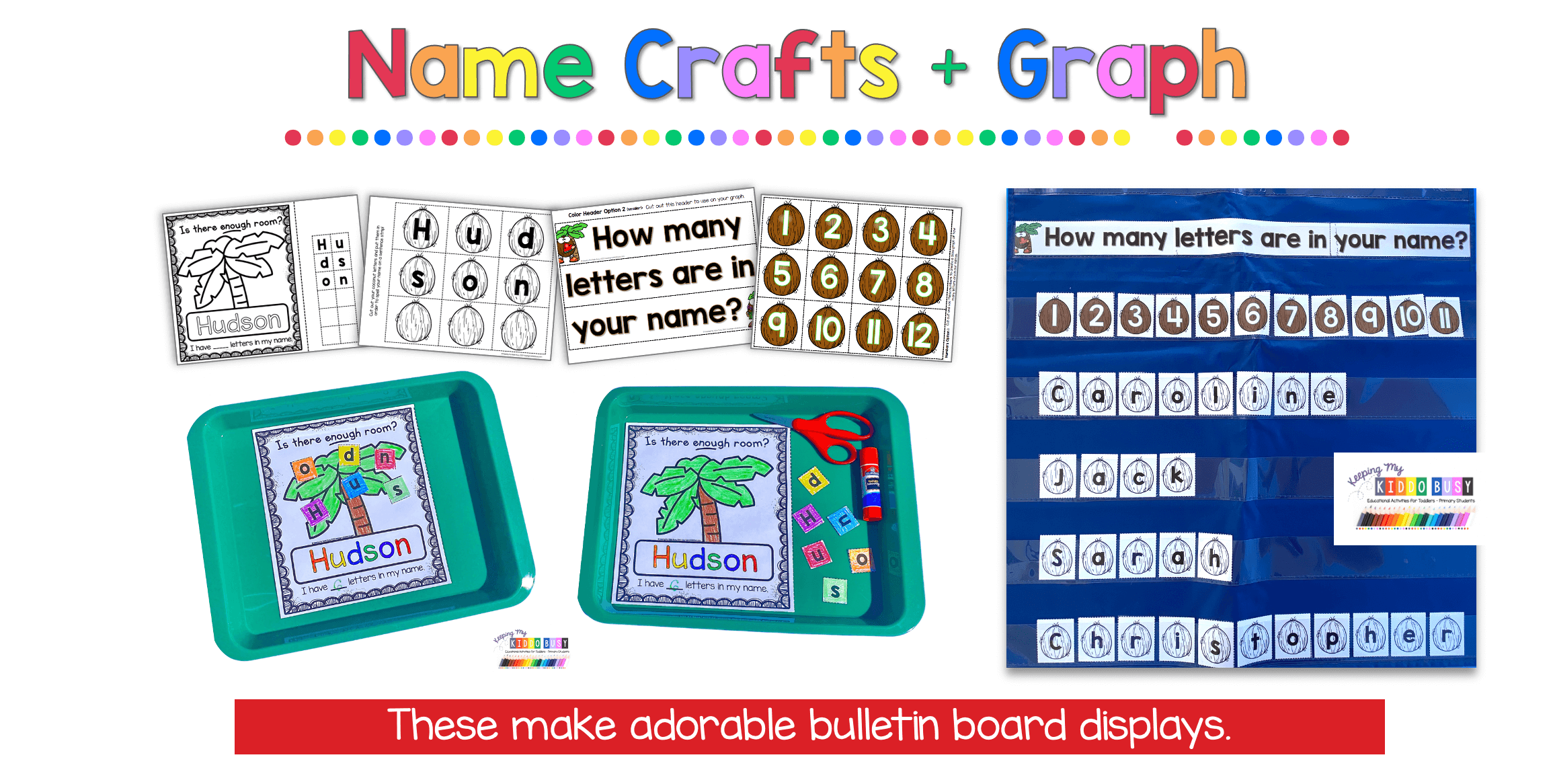 Chicka Chicka Boom Boom - Name Activities and Crafts for Preschool and ...