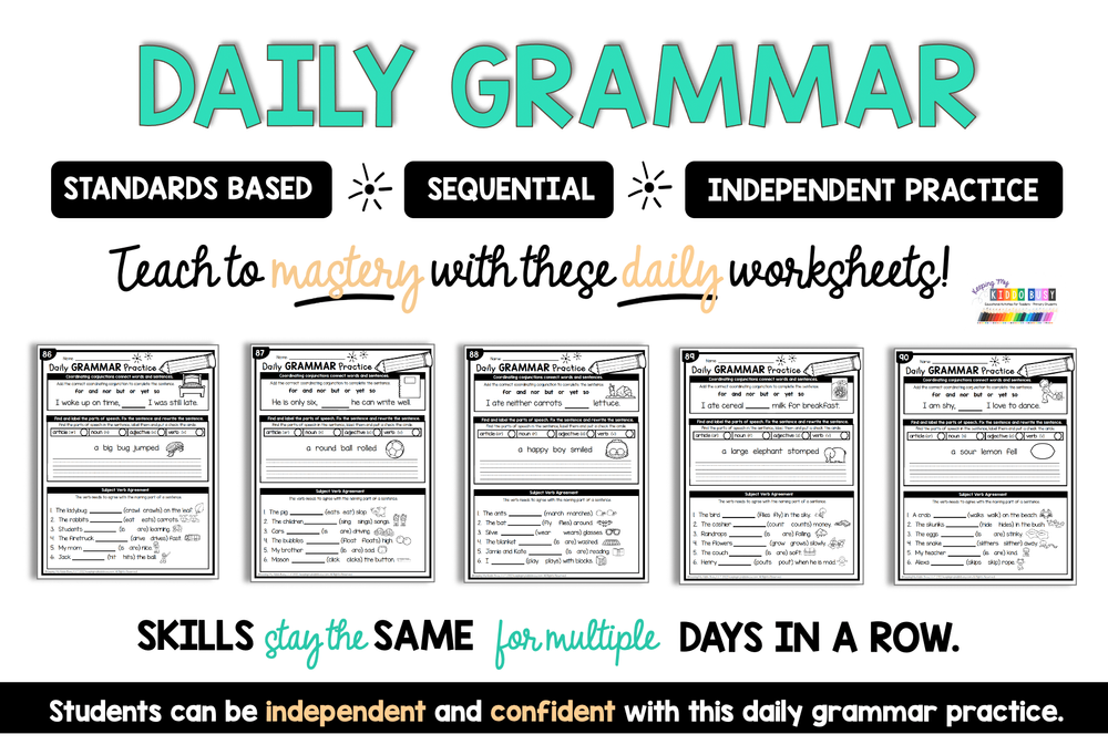 Daily Grammar — Keeping My Kiddo Busy