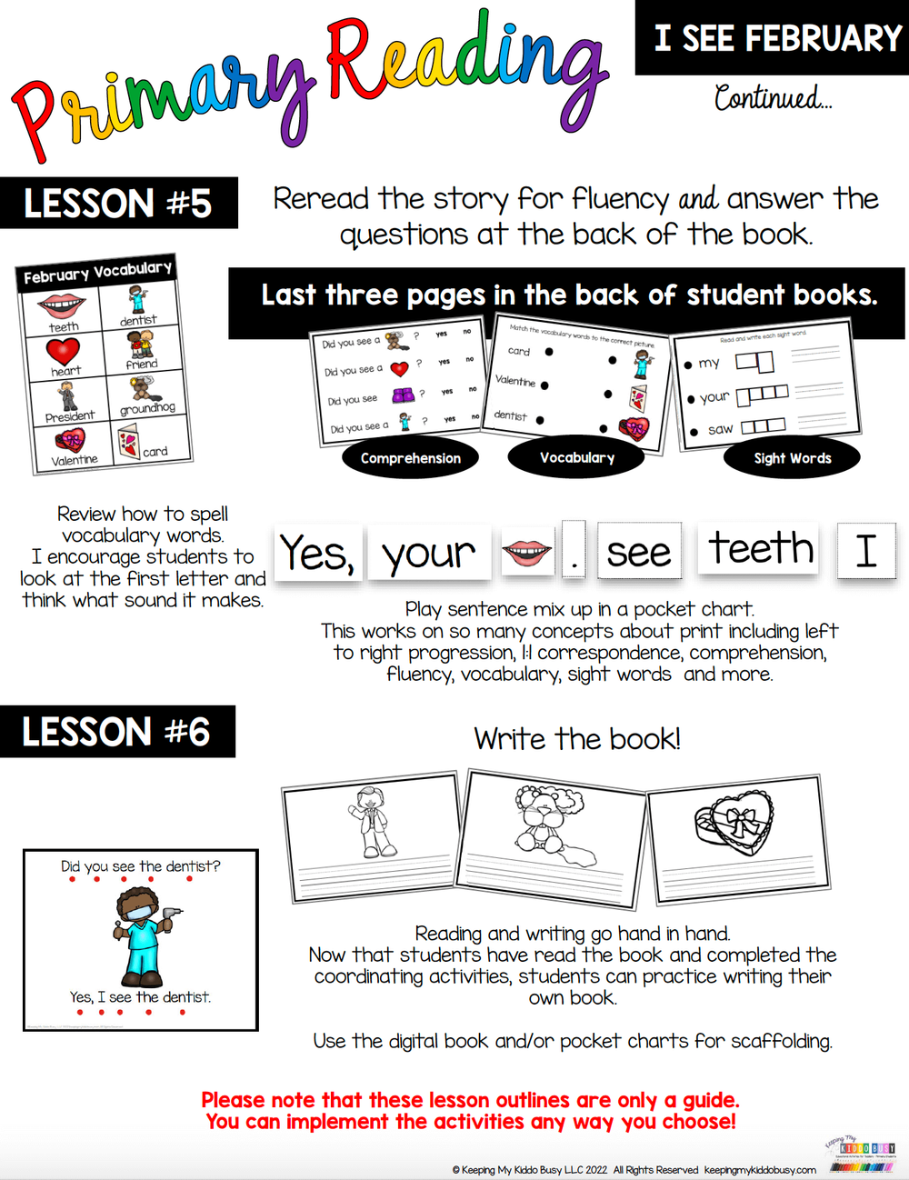 February Reading Unit for Pre-k and Kindergarten — Keeping My Kiddo Busy