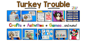Turkey Trouble Activities and Crafts - FREE worksheets for Preschool ...