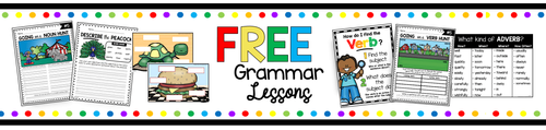NOUNS Primary Grammar Unit 1 - FREE ACTIVITIES — Keeping My Kiddo Busy