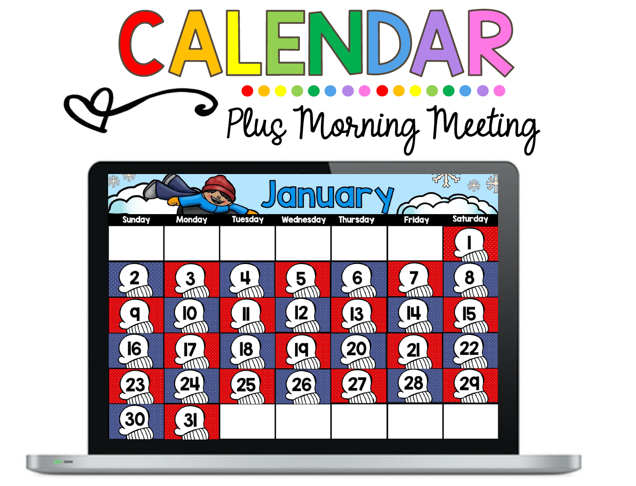 January Calendar Time in Kindergarten — Keeping My Kiddo Busy