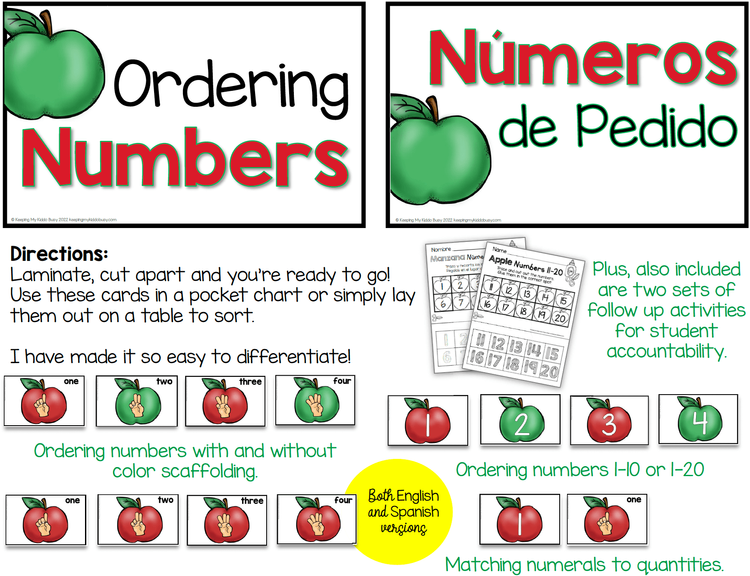 September Pocket Chart Centers — Keeping My Kiddo Busy