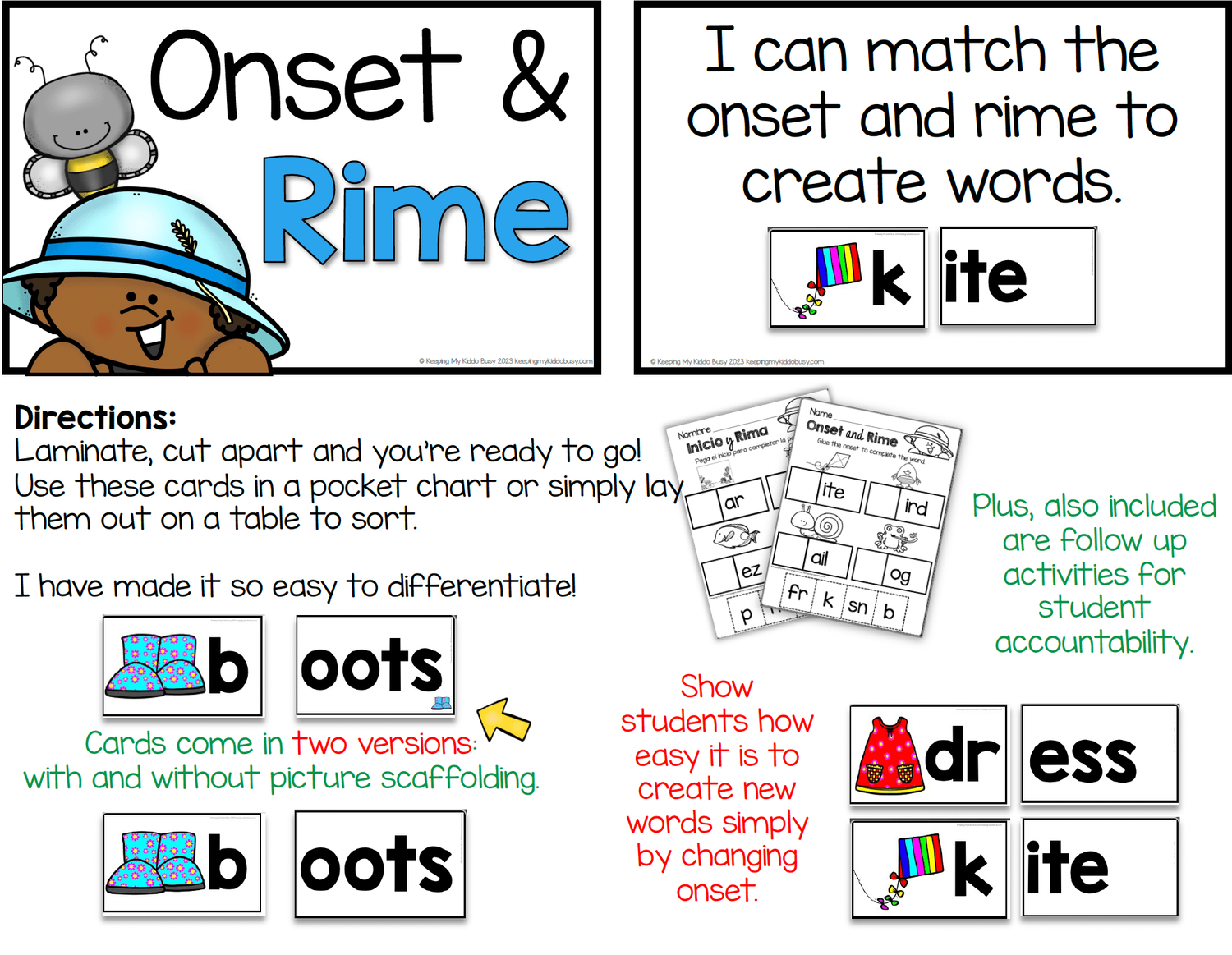 April Task Cards — Keeping My Kiddo Busy