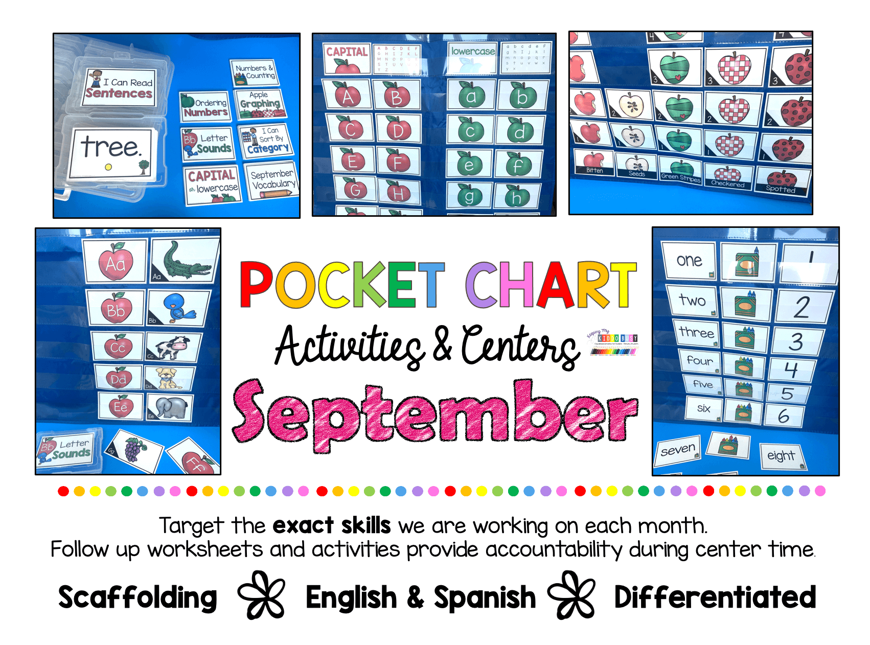 September Pocket Chart Centers — Keeping My Kiddo Busy