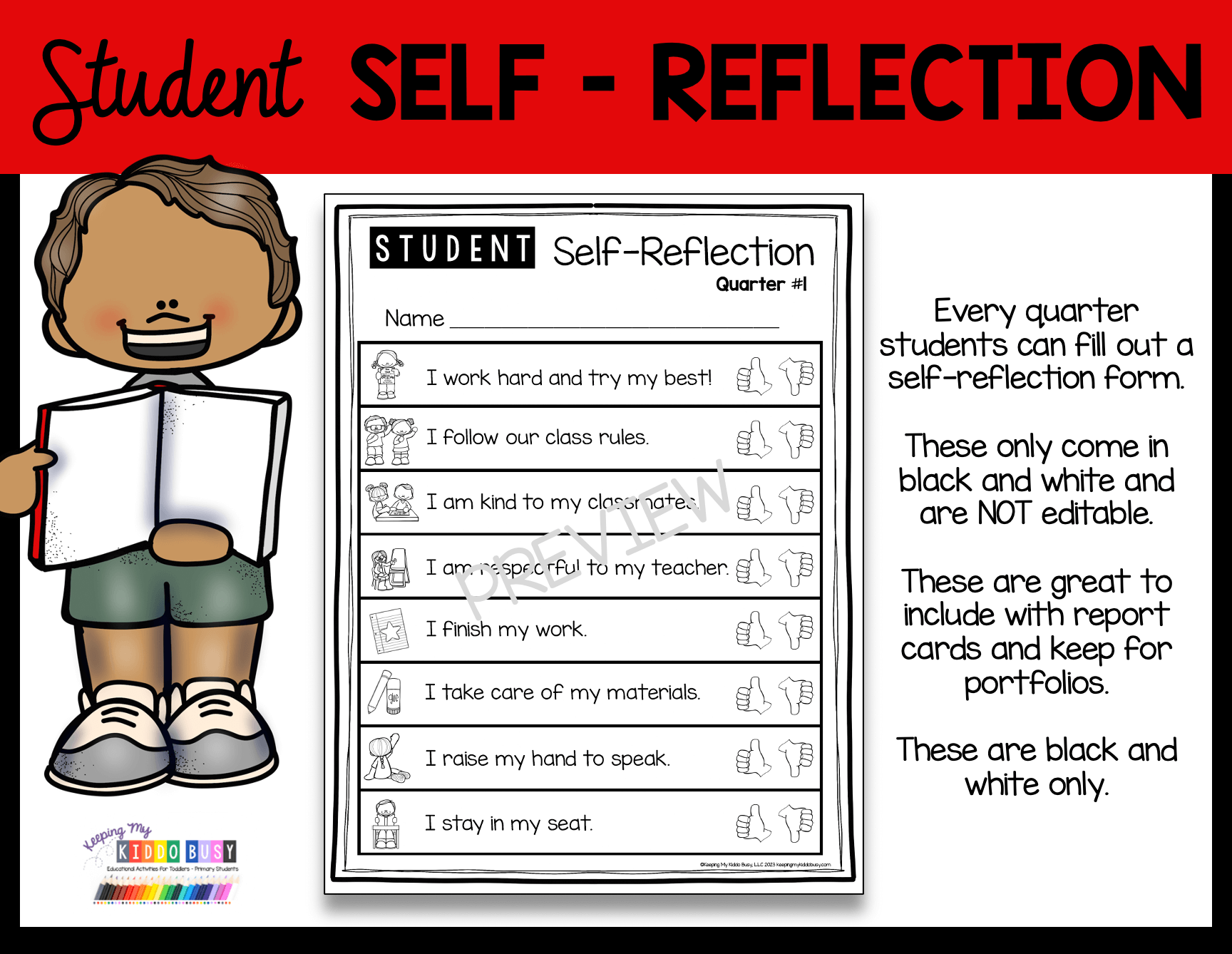 Pre-K Report Cards and Assessments FREE Download Transitional ...