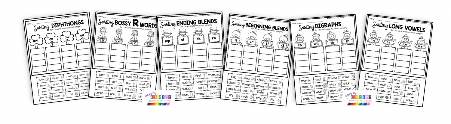 First Grade Activities for March FREE WORKSHEETS — Keeping My Kiddo Busy