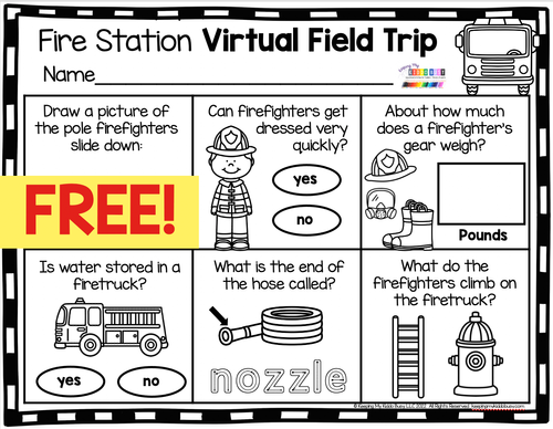 Fire Safety Week - FREE activities - Kindergarten and First Grade ...