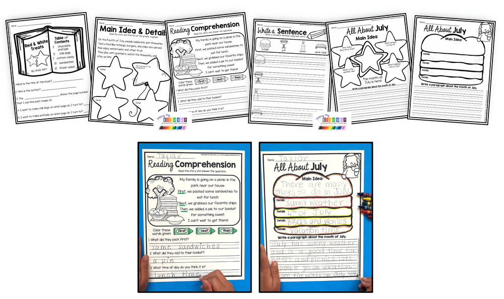 SUMMER REVIEW activities and worksheets for first grade - FREEBIES ...