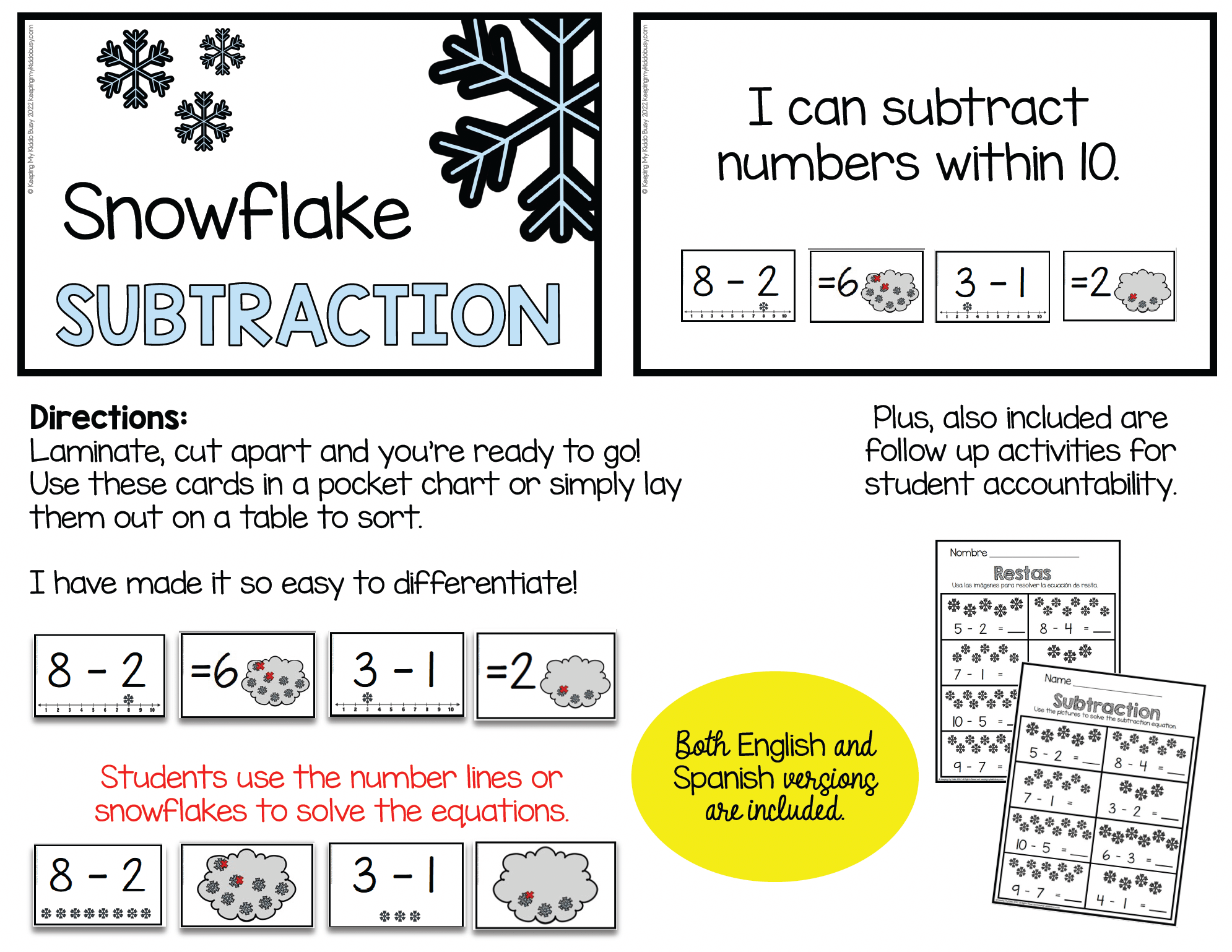 January Pocket Chart Kits — Keeping My Kiddo Busy