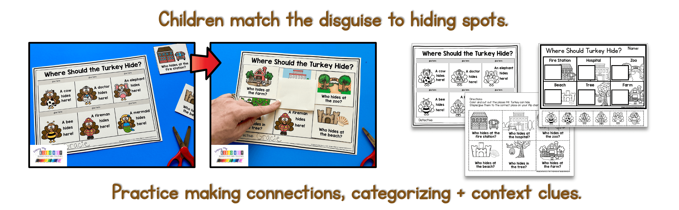 Turkey Trouble Activities and Crafts - FREE worksheets for Preschool ...