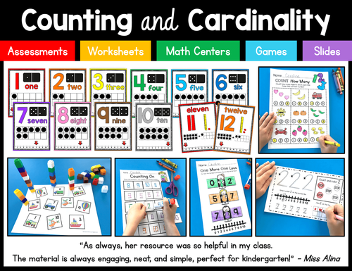Counting and Cardinality FREEBIES — Keeping My Kiddo Busy