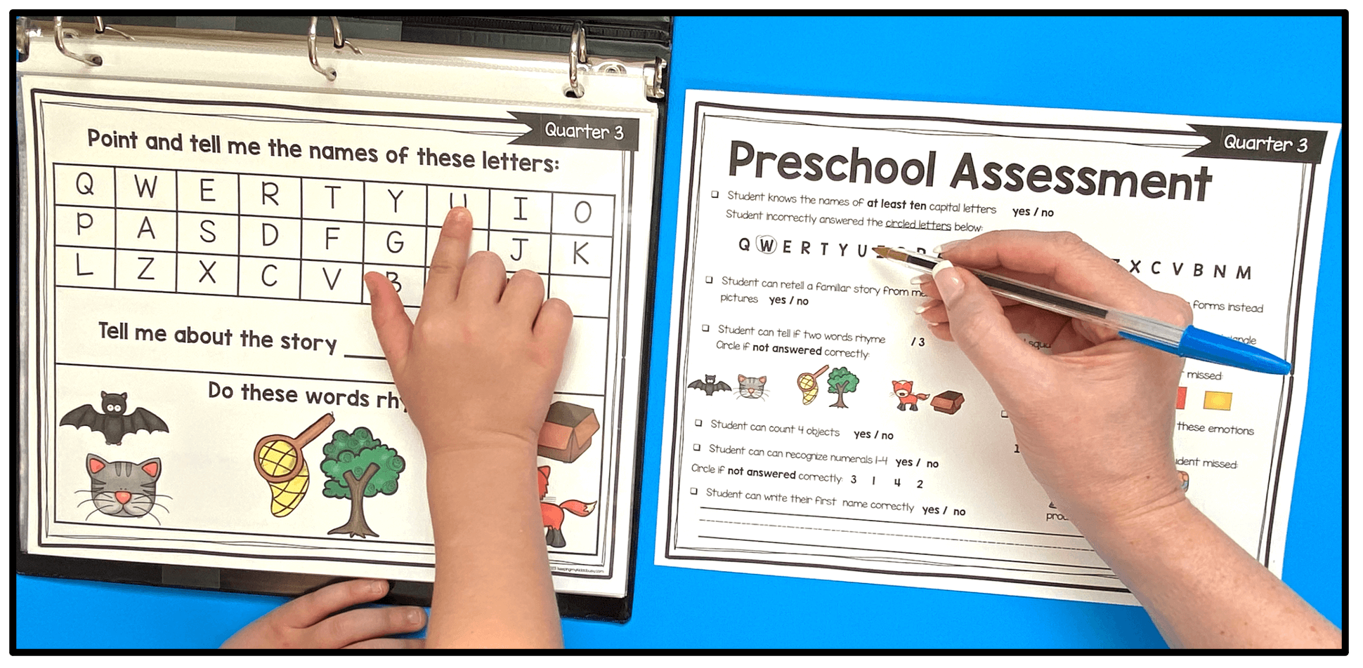 Preschool Report Card and Assessments FREE Download Parent Teacher ...
