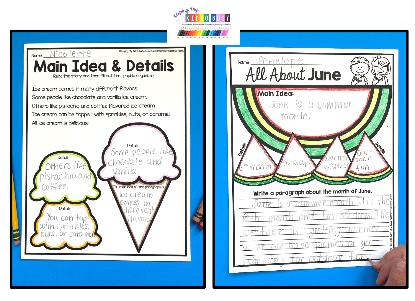 June activities and worksheets for first grade - FREEBIES — Keeping My ...