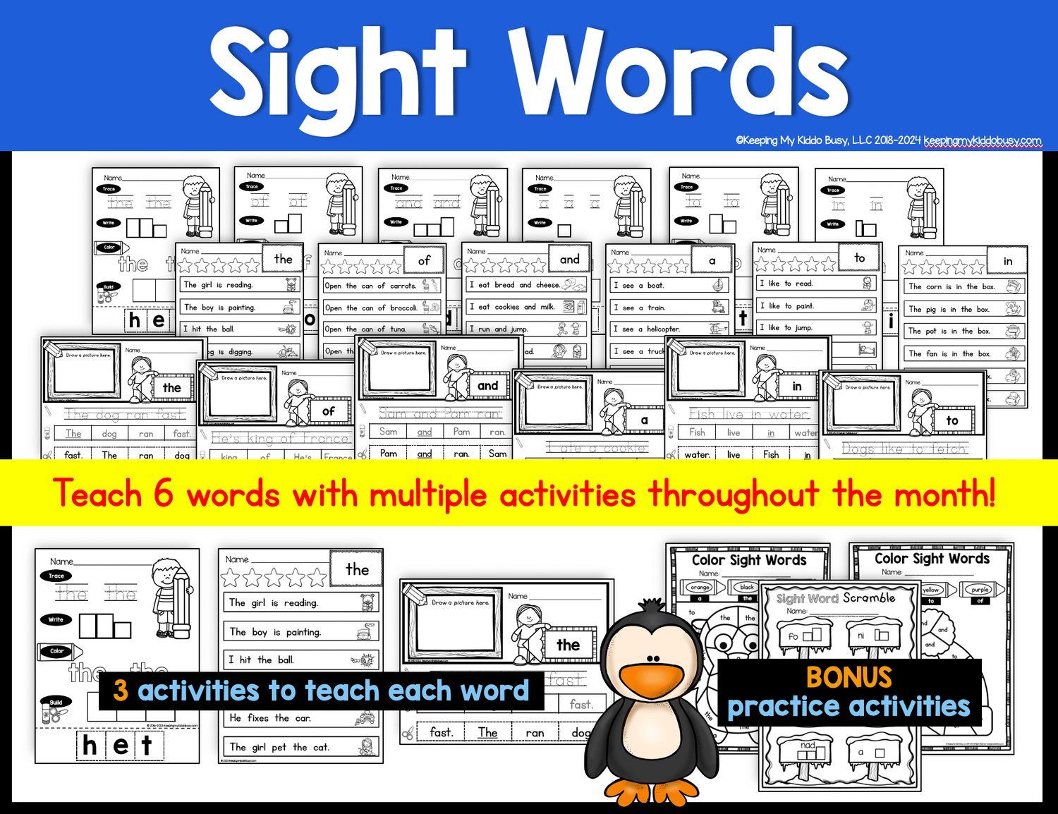 January No Prep Math & Literacy Pack - FREEBIES — Keeping My Kiddo Busy