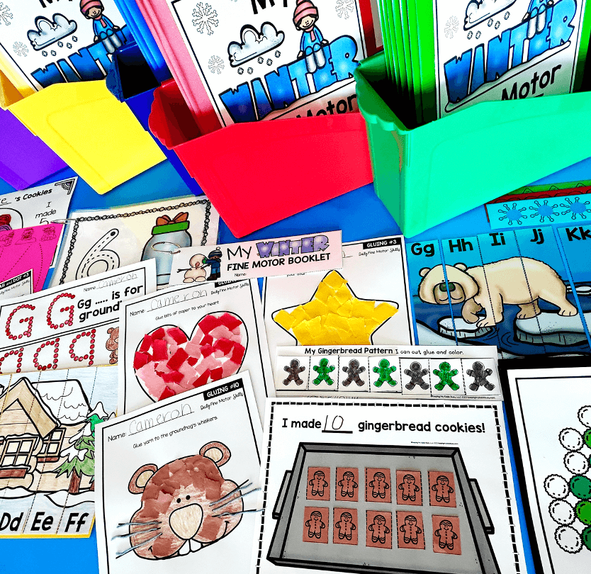Winter Fine Motor Centers for Preschool and Kindergarten - FREEBIES ...