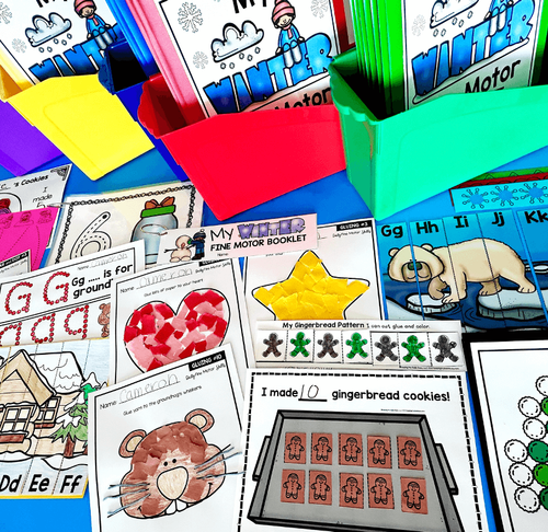 Winter Fine Motor Centers for Preschool and Kindergarten - FREEBIES ...