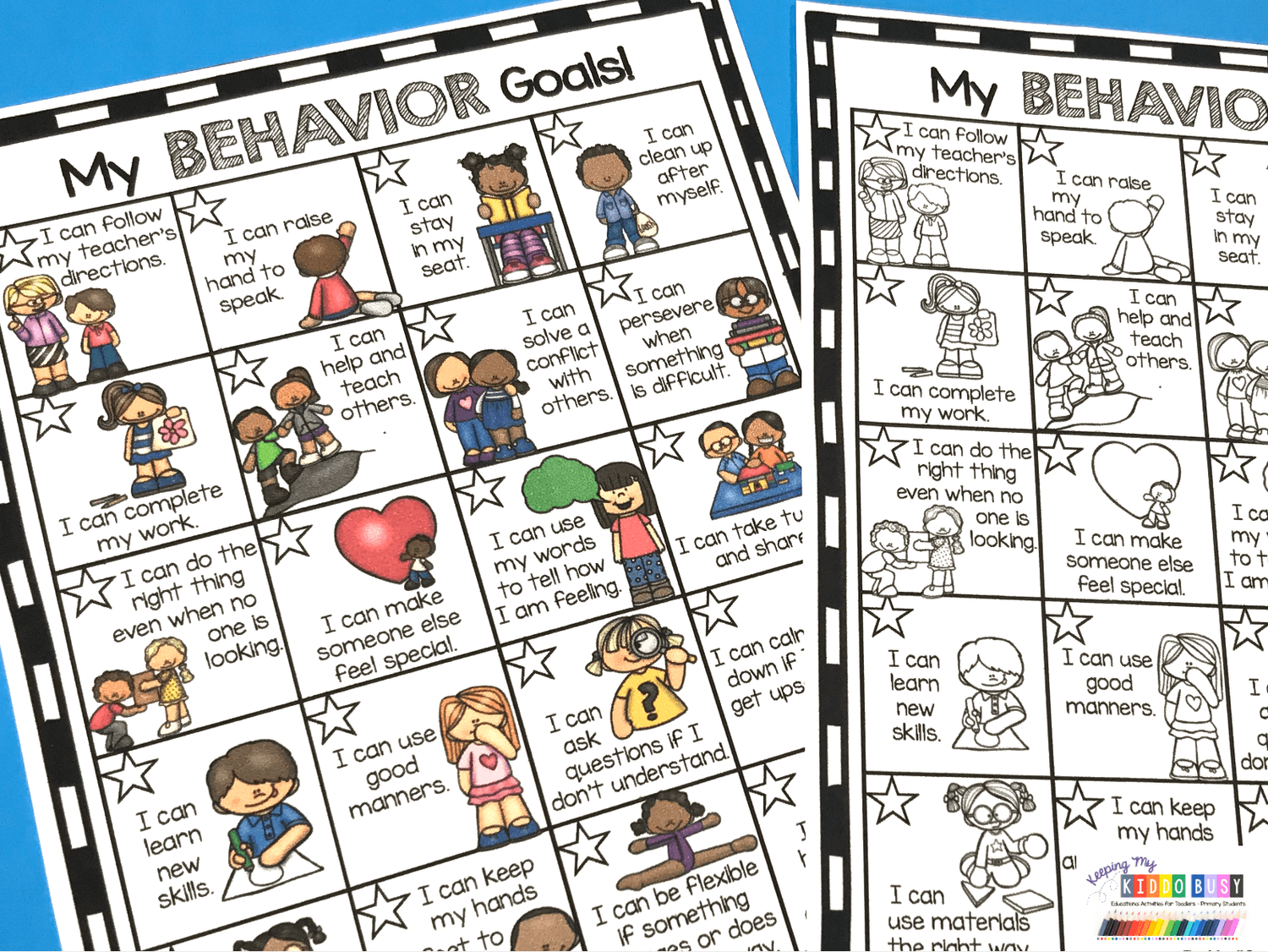 Student Behavior Goal Setting Kit — Keeping My Kiddo Busy
