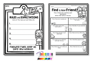 First Grade September Worksheets FREEBIES — Keeping My Kiddo Busy