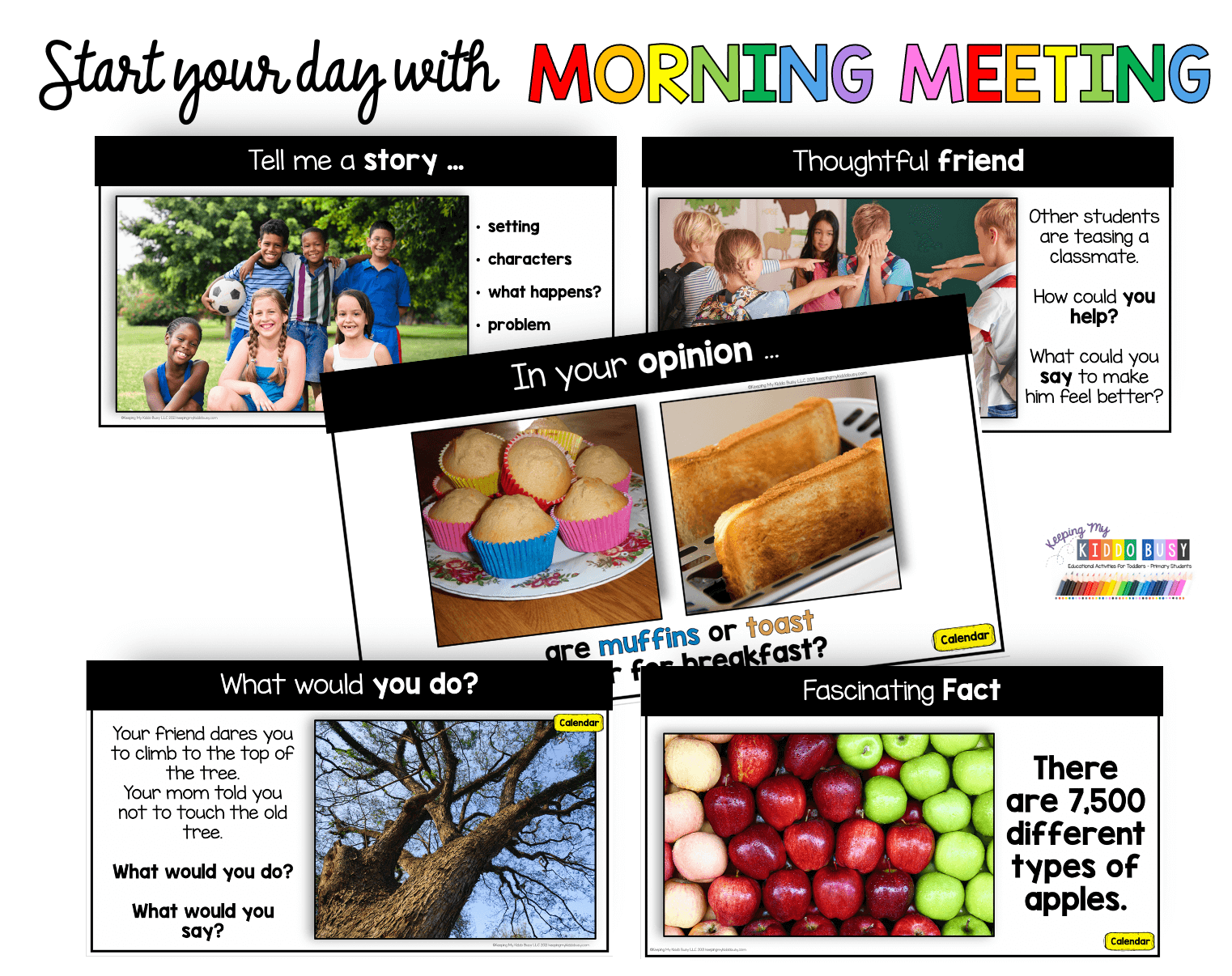 September Calendar and Morning Meeting in Kindergarten — Keeping My ...