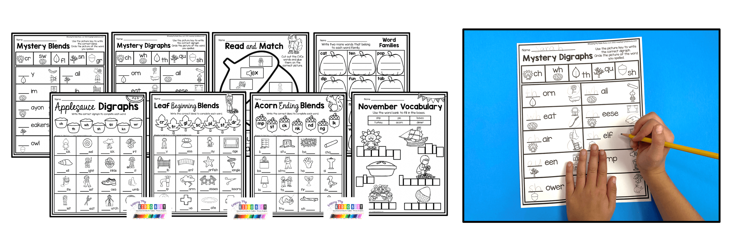 First Grade November Worksheets FREEBIES — Keeping My Kiddo Busy