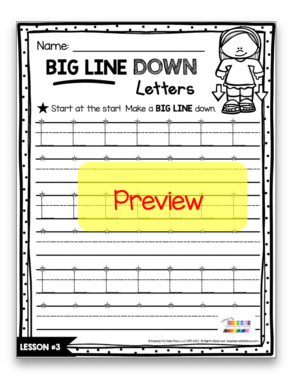 FREE Handwriting Practice — Keeping My Kiddo Busy