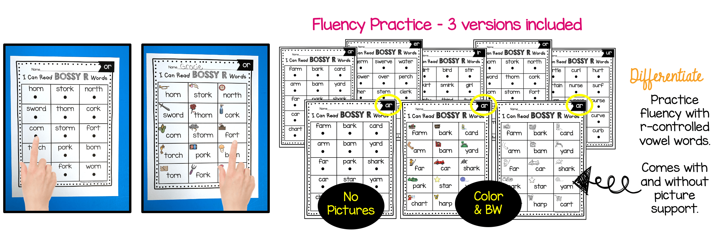 Bossy R Phonics Unit - R Controlled Vowels - FREEBIES — Keeping My ...