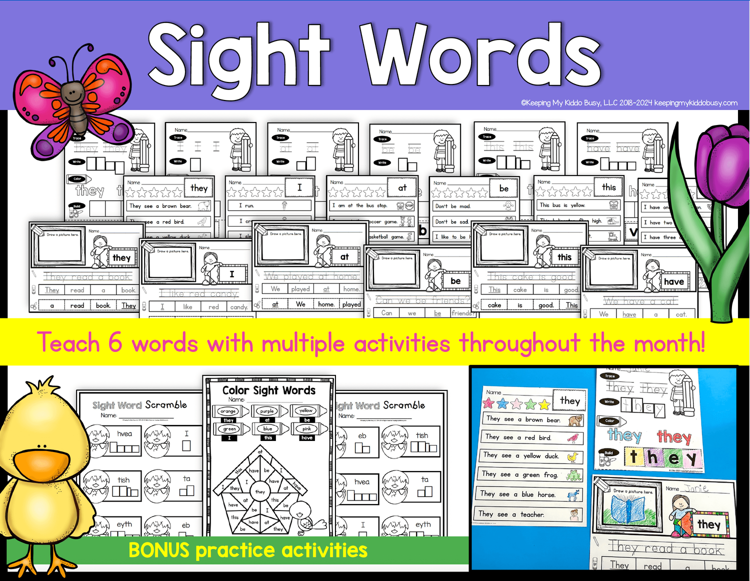 April in Kindergarten - FREE WORKSHEETS — Keeping My Kiddo Busy