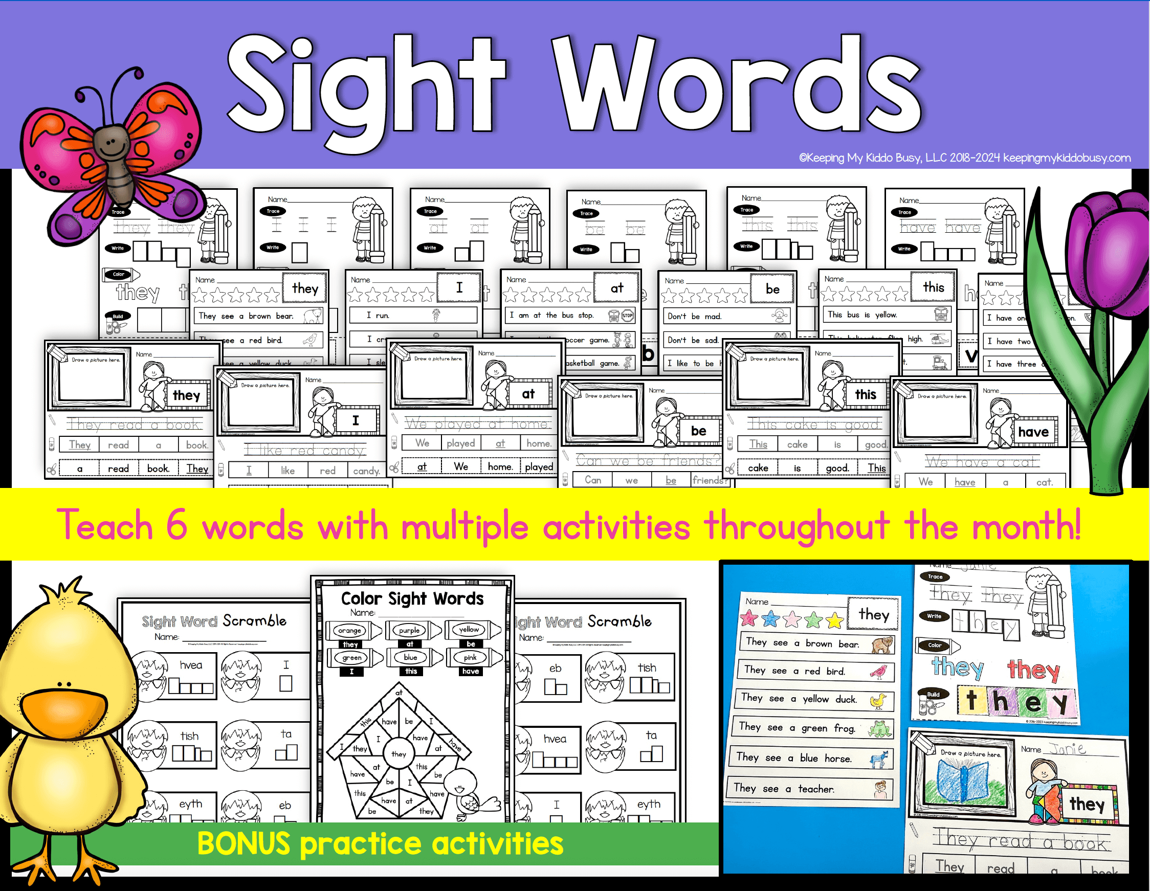 April in Kindergarten - FREE WORKSHEETS — Keeping My Kiddo Busy