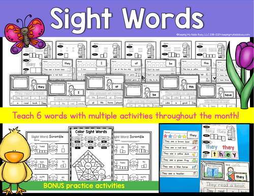 April in Kindergarten - FREE WORKSHEETS — Keeping My Kiddo Busy