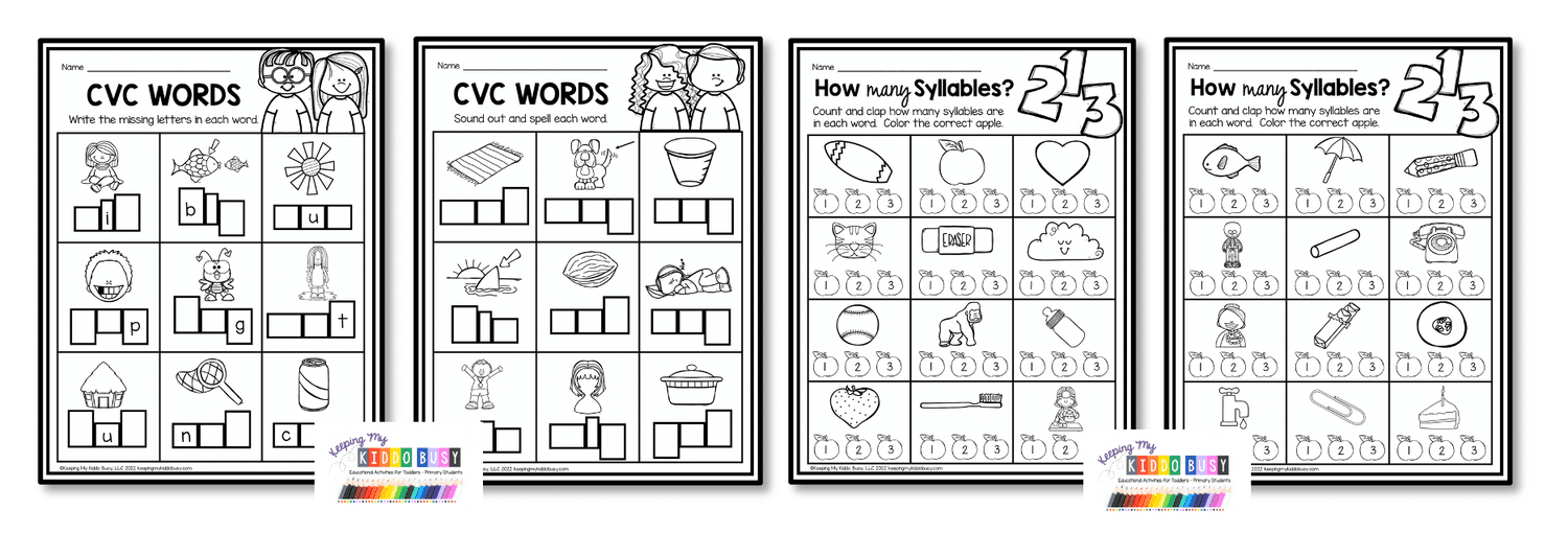First Grade September Worksheets FREEBIES — Keeping My Kiddo Busy