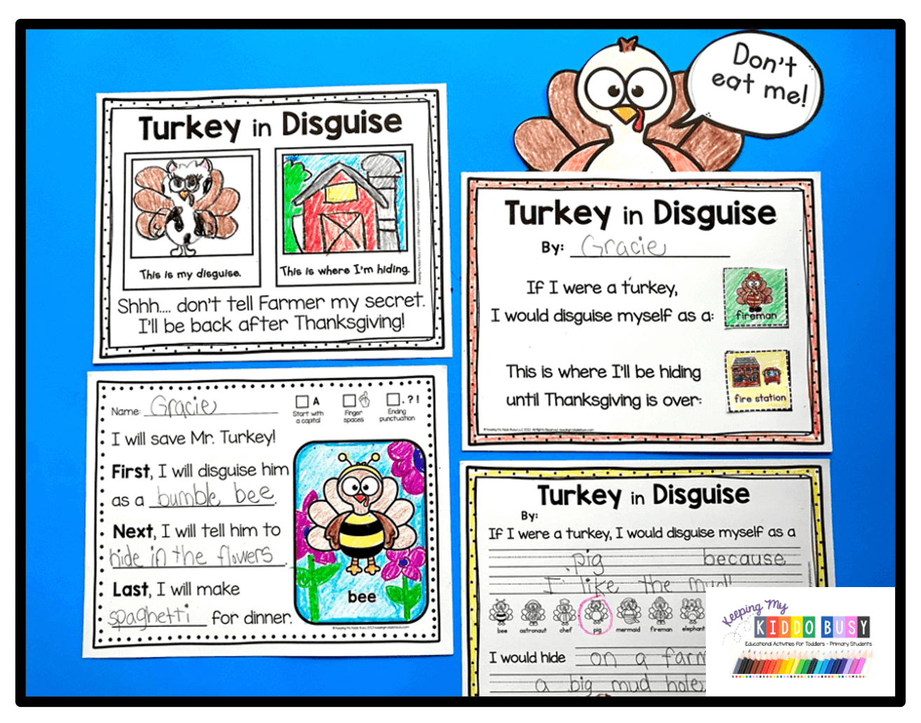 Turkey Trouble Activities and Crafts - FREE worksheets for Preschool ...